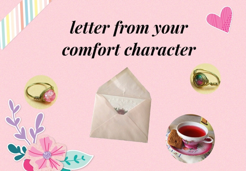 Letter From Your Comfort Character! - Etsy