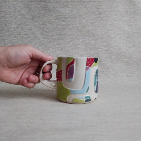Sgraffito Mug - Etsy