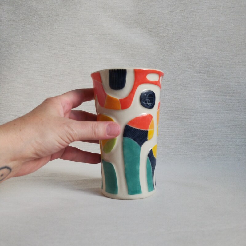Sgraffito Mug - Etsy