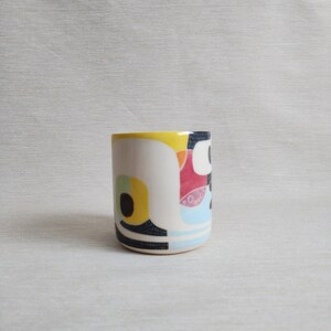 Handbuilt Porcelain Mug With Underglaze Painting and Sgraffito Carving ...