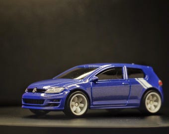 Hot Wheels Premium Volkswagen Golf Mk7-diecast Metal 1/64 Car Real ...