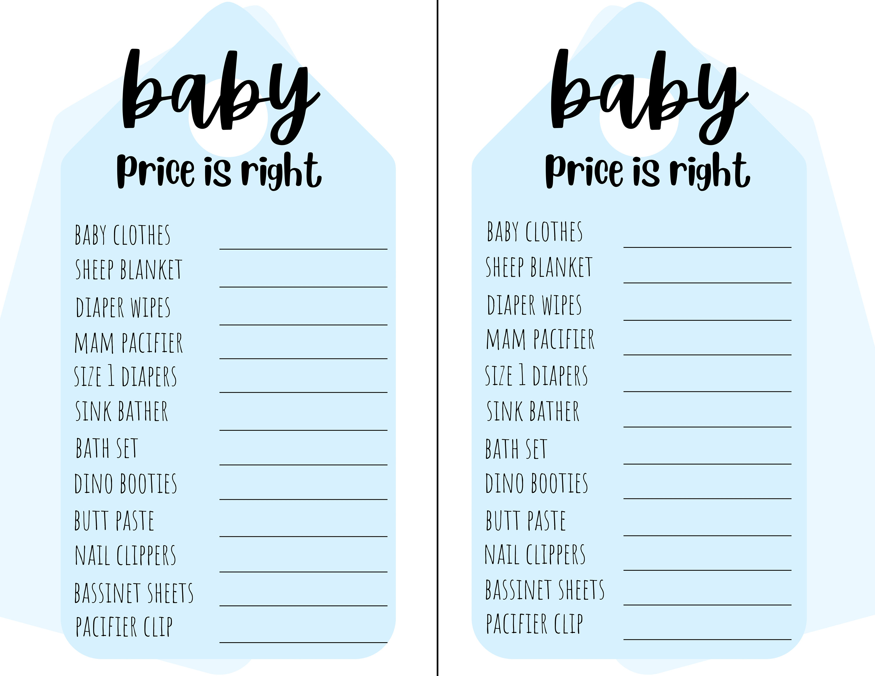 Baby Price is Right - Etsy