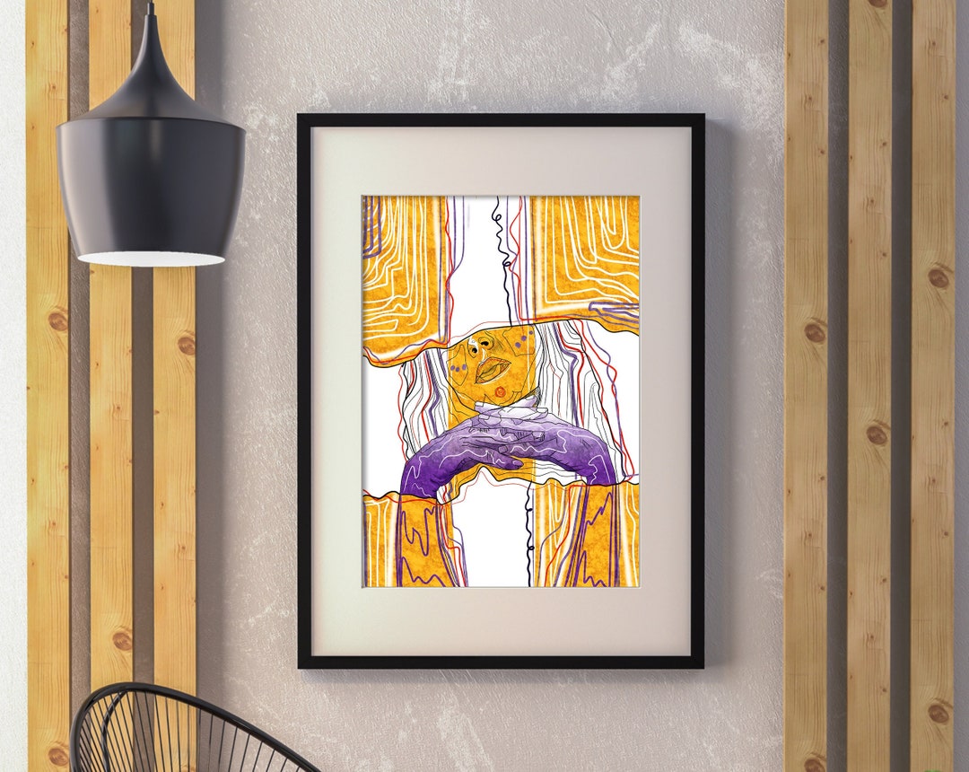 Checkmate Art Print | Abstract Girl Illustration, Feminist Wall Art - Etsy