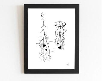 Original Woodcut Print ginkgo in Printmaking - Etsy