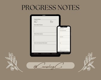 Counselor Progress Notes - Etsy