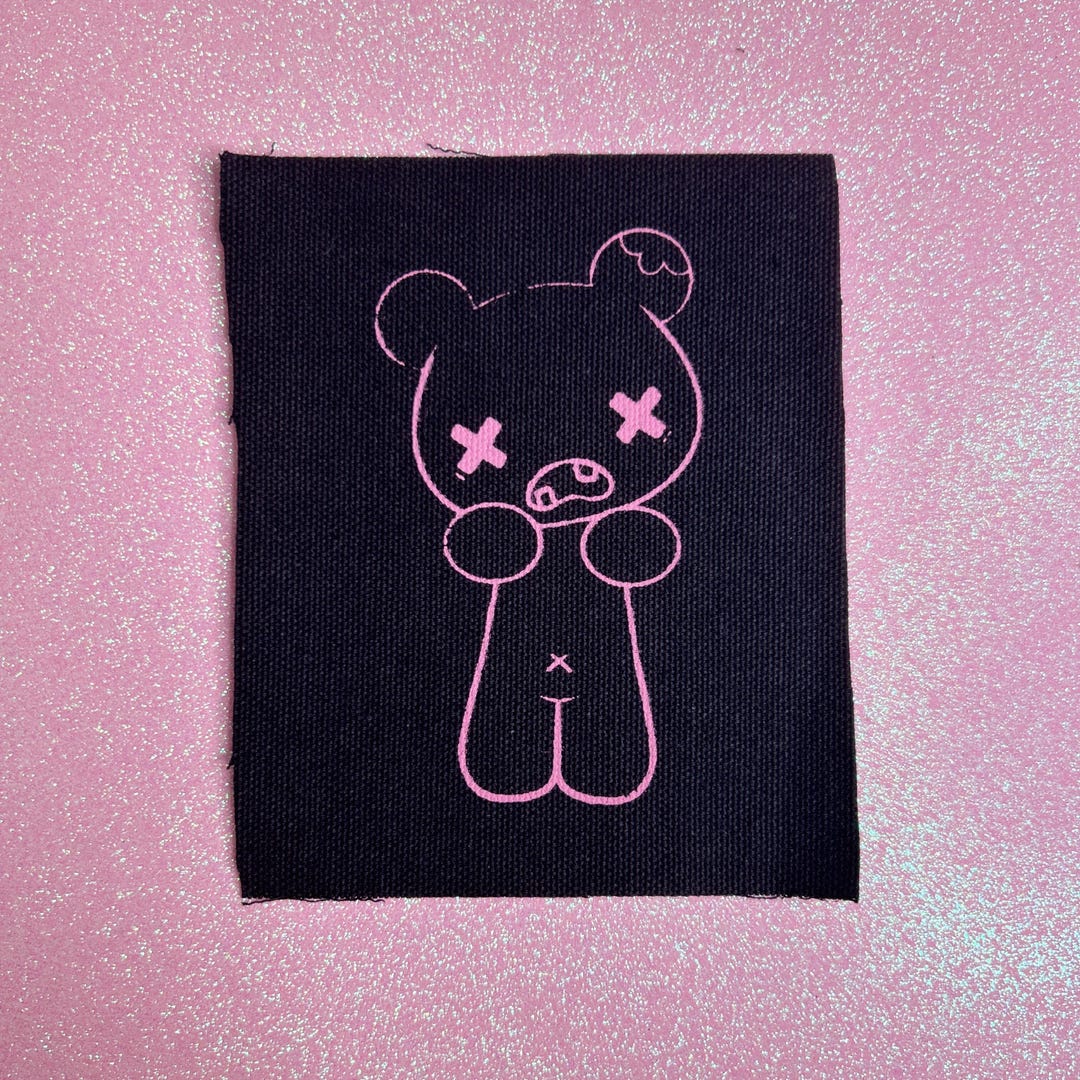 Zomnom Zombie Bear Horror Punk Diy Kawaii Alt Patch - Etsy