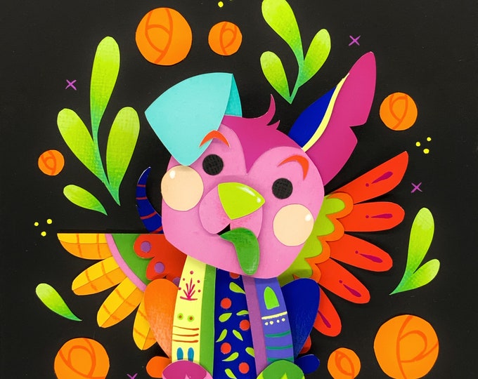 Dante papercraft, alebrije, coco, 3d papercraft, PDF, DIY, Manualidades ...