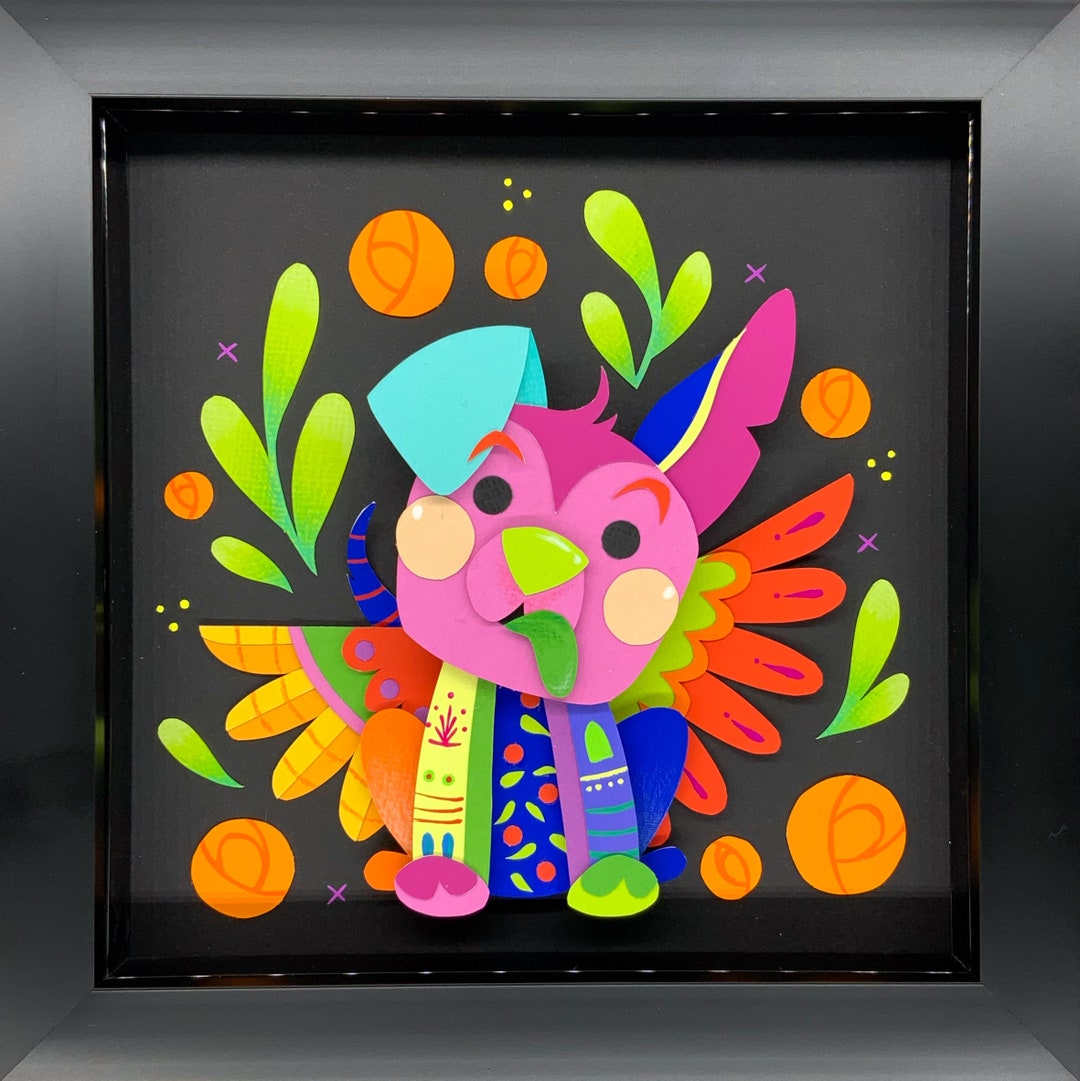 Dante, Coco Alebrije Original Handmade 3D Paper Artwork - Etsy Australia