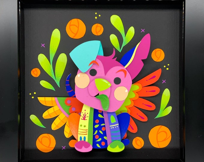 Dante papercraft, alebrije, coco, 3d papercraft, PDF, DIY, Manualidades ...