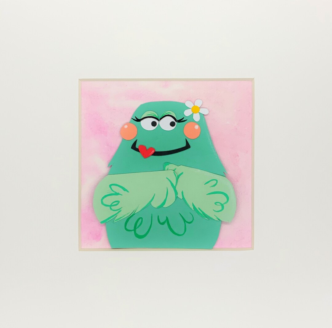 Daisy - Original Monster Mash Paper Art - Etsy