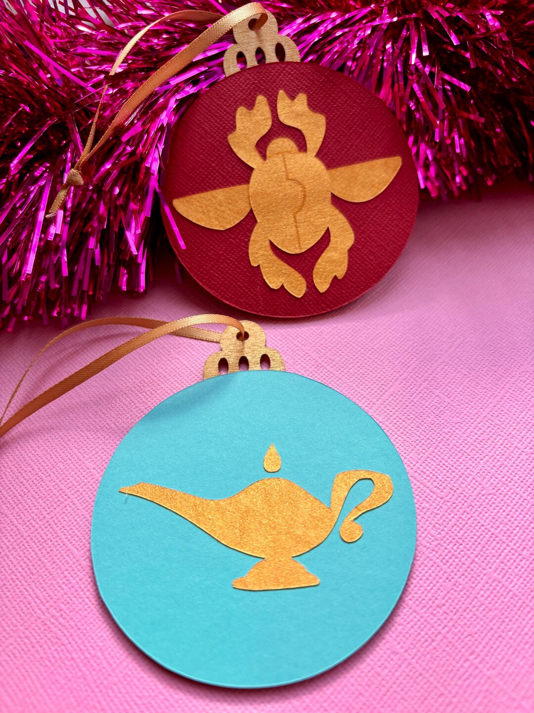 Aladdin Themed: Jafar Scarab Beetle and Genie Lamp Handmade Paper ...