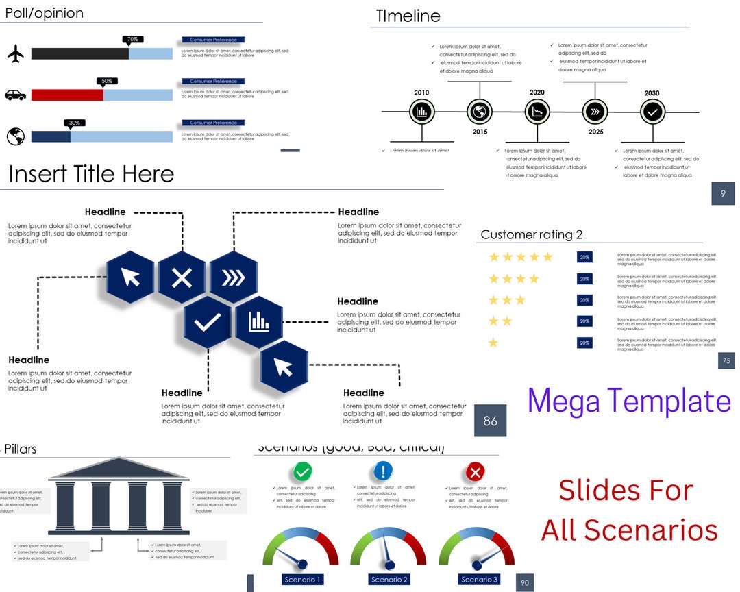 2023 Mega Powerpoint Template - Etsy