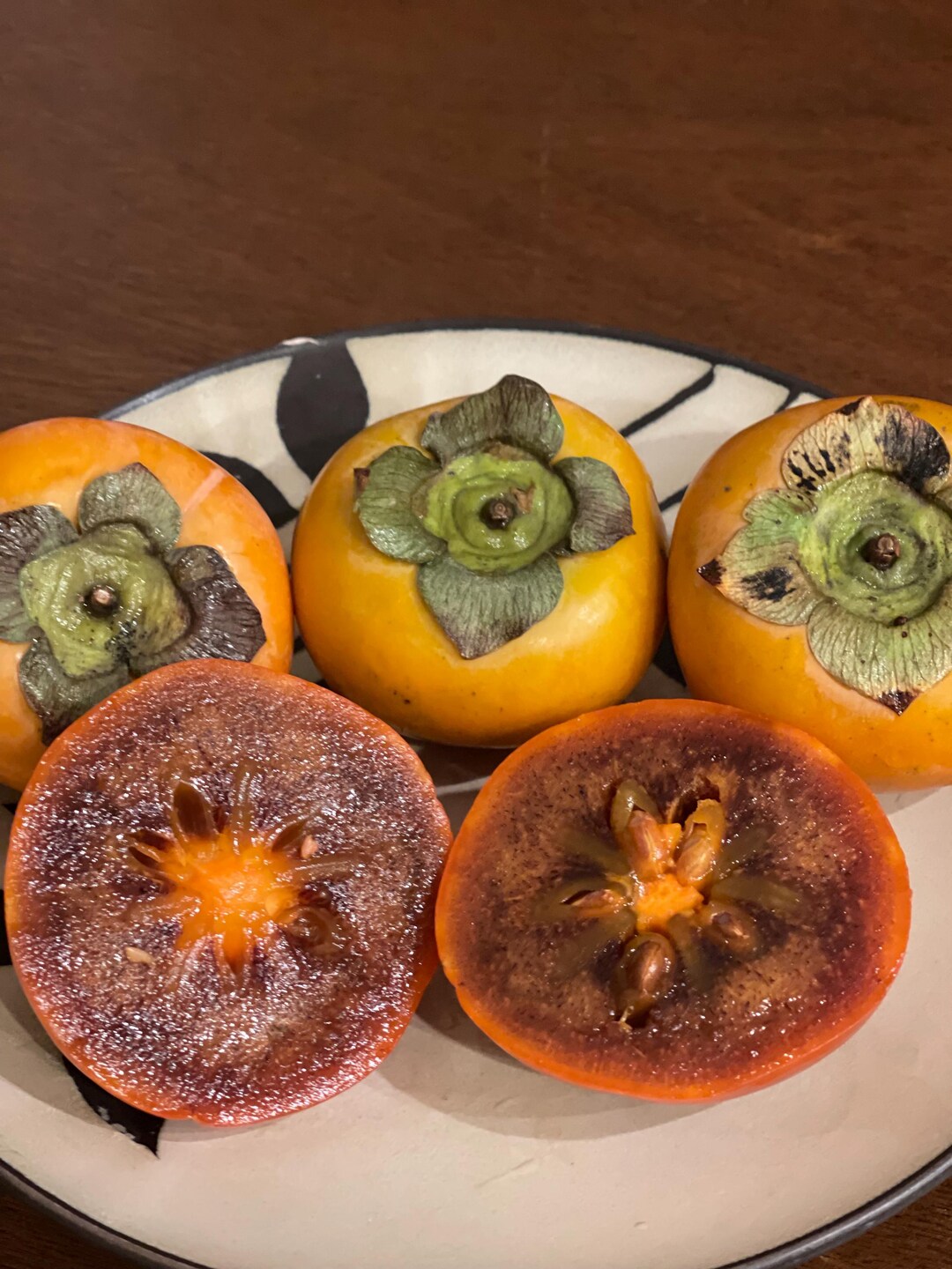 Fresh Chocolate Persimmons Fruit 4lbs - Etsy