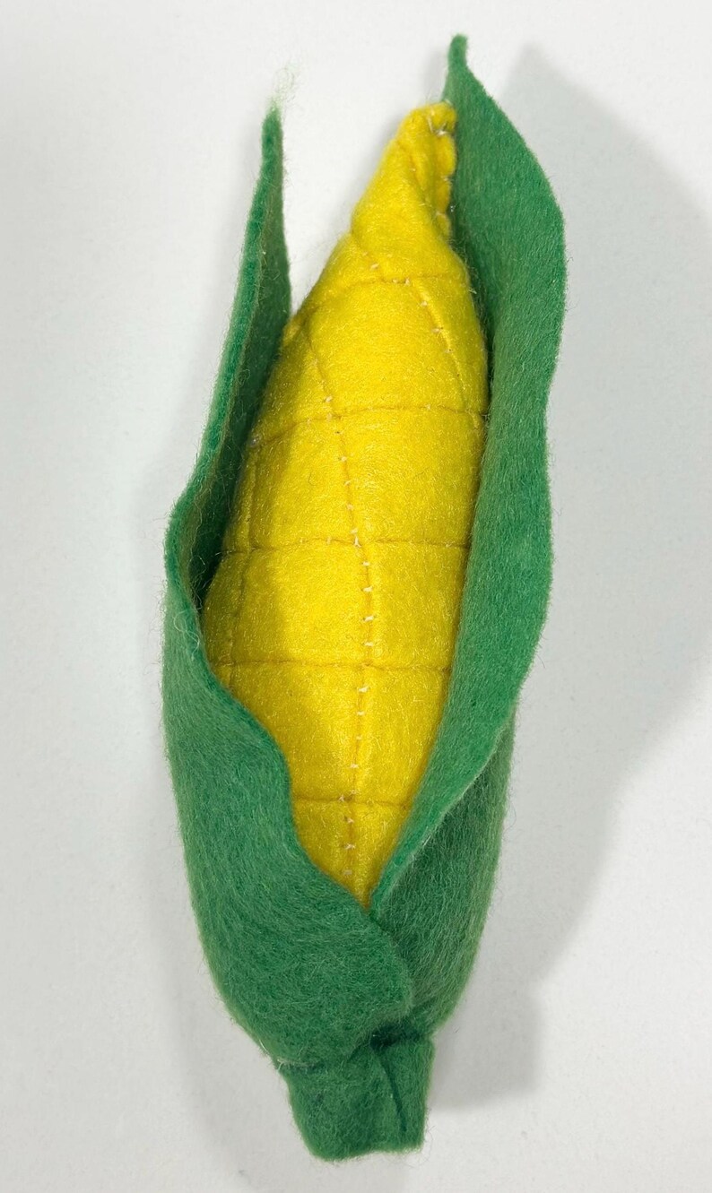 5 Felt Food Corn, Play Kitchen, Felt Food Toy, Pretend Food for Play ...