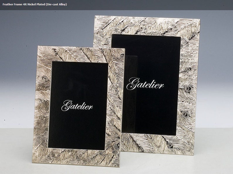 Feather Picture Frame, Display Pictures 4x6 or 5x7, Premium Quality ...