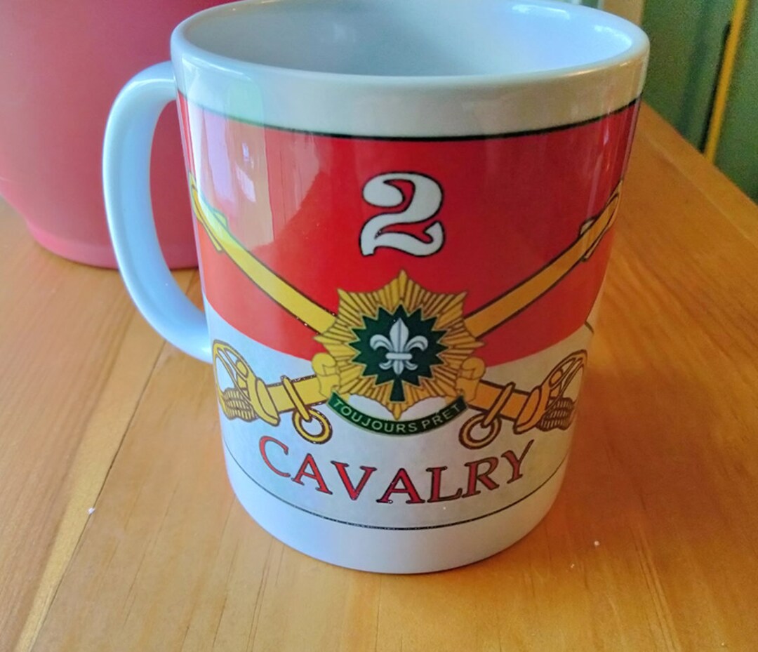 2nd Cavalry Unit Crest and Crossed Sabers 11oz Ceramic Mug - Etsy