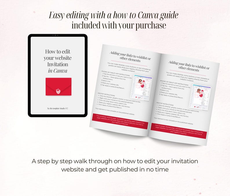 Berry First Birthday Website Invitation, Editable Canva Template ...