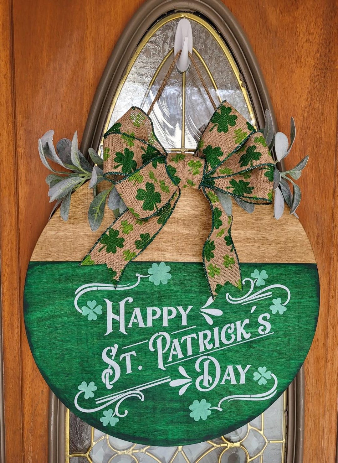 Happy St. Patricks Day Door Hanger/front Door Decor/st Patricks Day ...