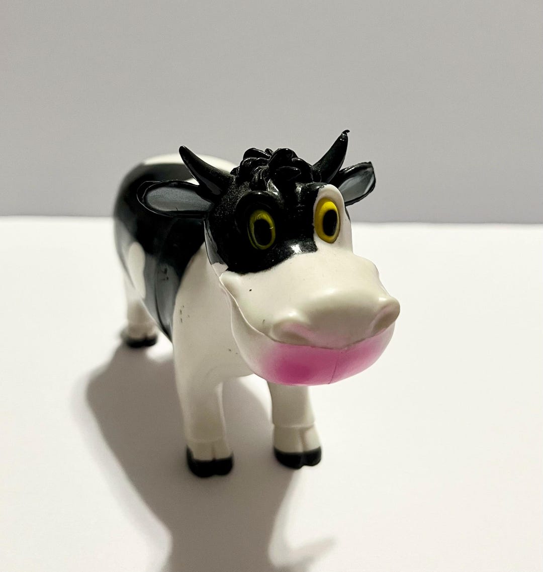 Vintage JA-RU Jersey Cow Vinyl Rubber Toy, Farm Animal Farm Toy, 3.5 X ...