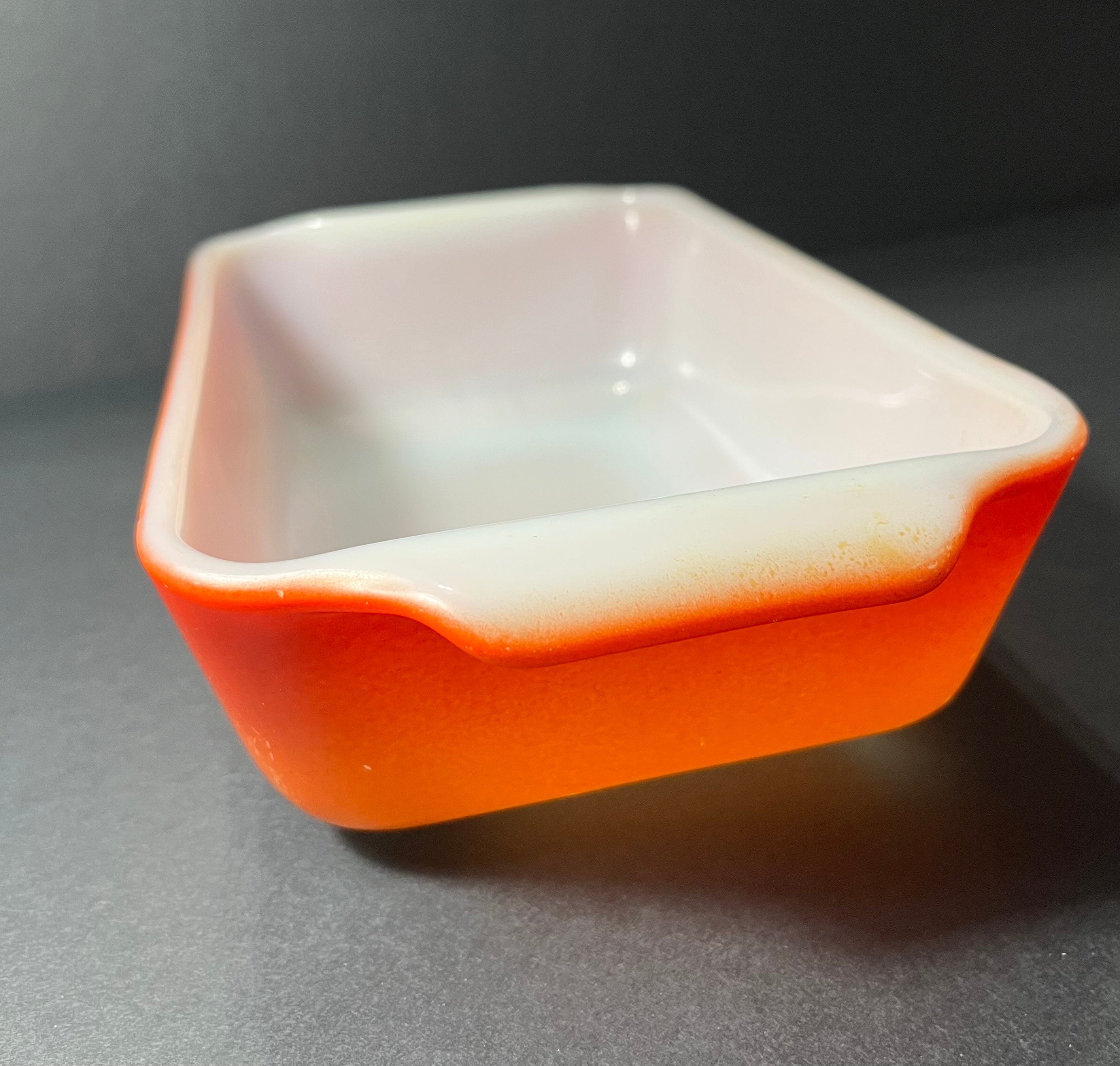 Anchor Hocking Fire King Ovenware One Quart Serving Dish, Orange and ...