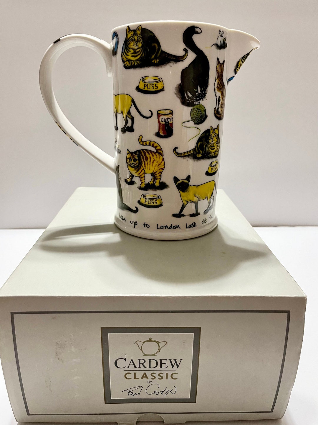 Paul Cardew Design Porcelain Kit-tea Pitcher, Cats Pussy Cat Kitty ...