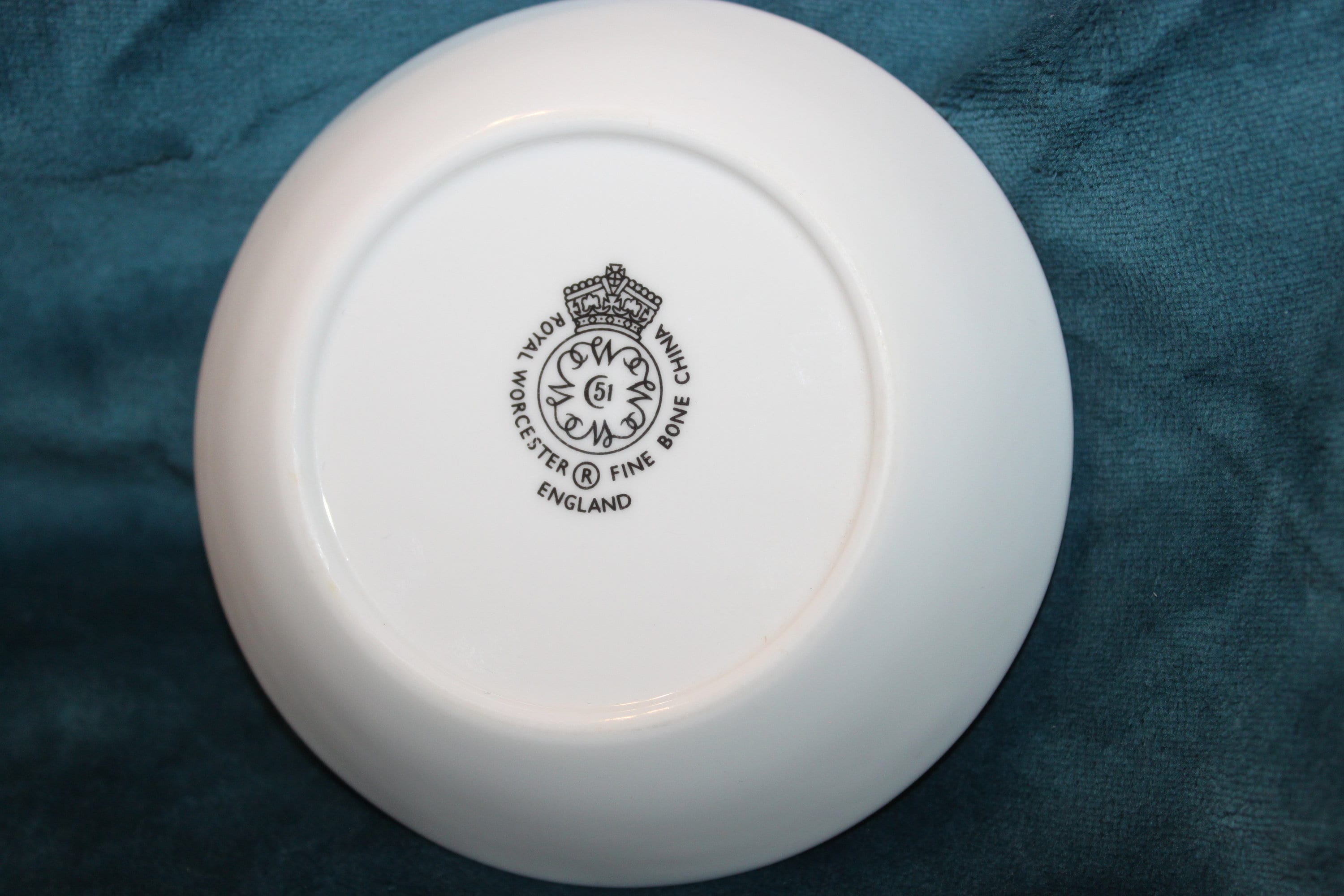 Vintage Royal Worcester Fine Bone China White Floral Saucer or - Etsy