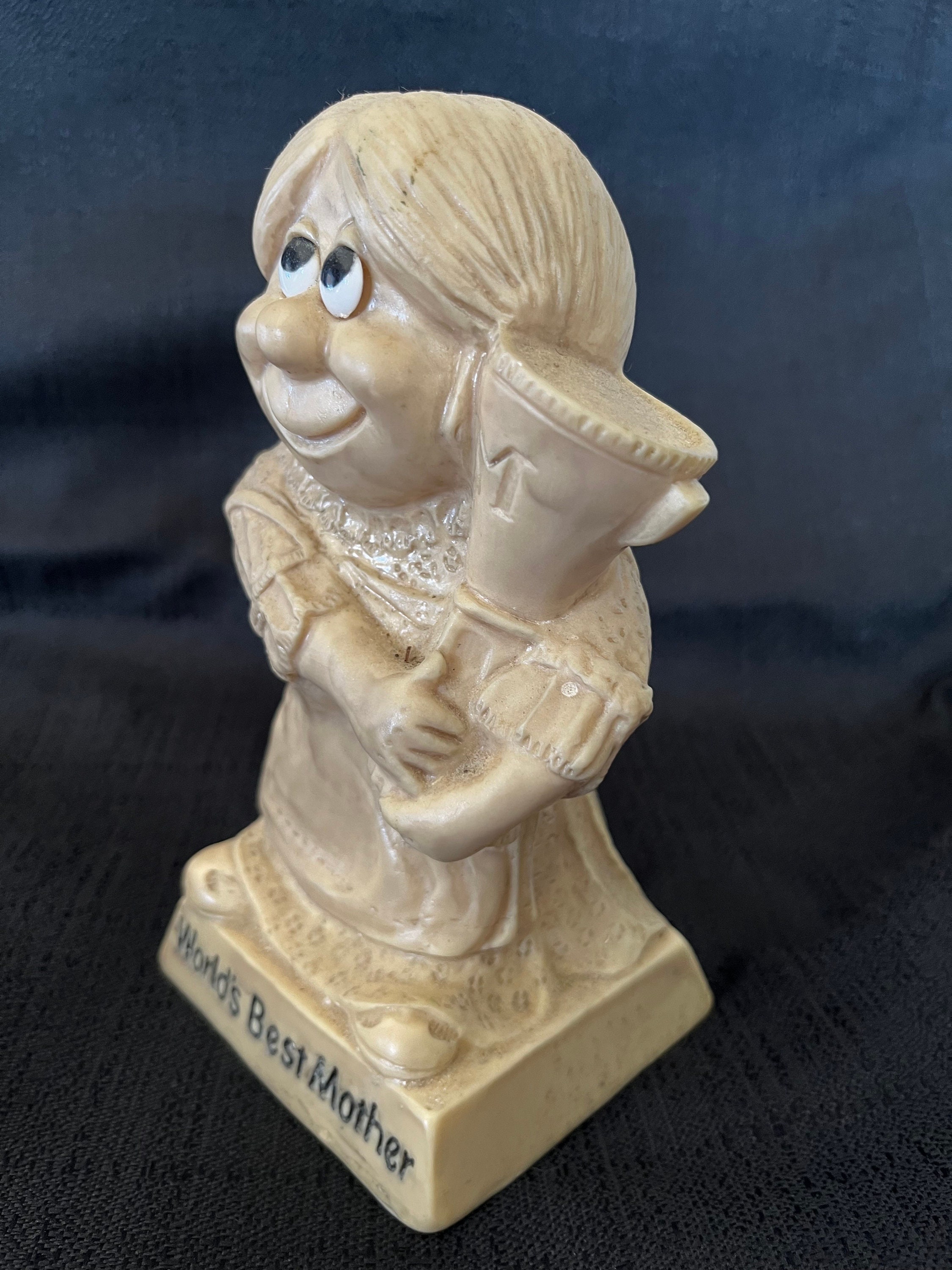 Vintage 1970 Worlds Best Mother Statue Figurine, R & W Berries Retro ...