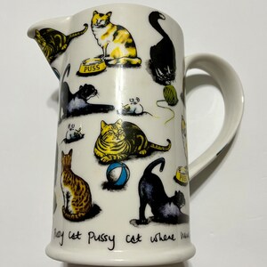Paul Cardew Design Porcelain Kit-tea Pitcher, Cats Pussy Cat Kitty ...