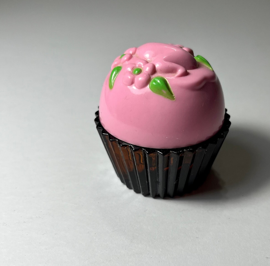 Avon Vintage Pink Cupcake Cologne Container Sweet Honesty - Etsy