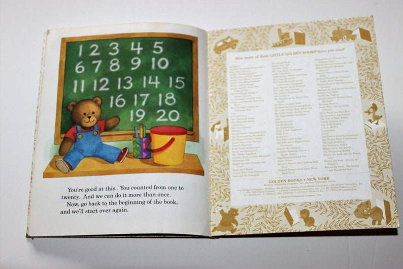 Children's Little Golden Book, My Kindergarten Counting Book, Color ...
