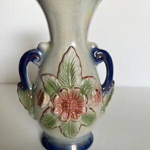 Vintage Lusterware Vase Made in Brazil, Flower Vase, Floral Container ...