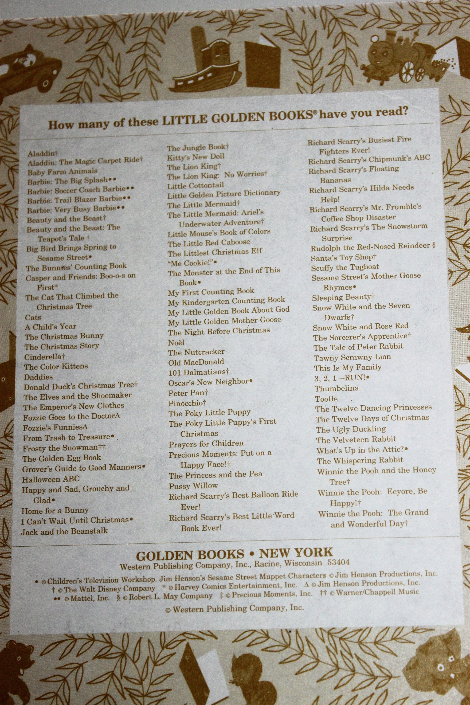 Children's Little Golden Book, My Kindergarten Counting Book, Color ...