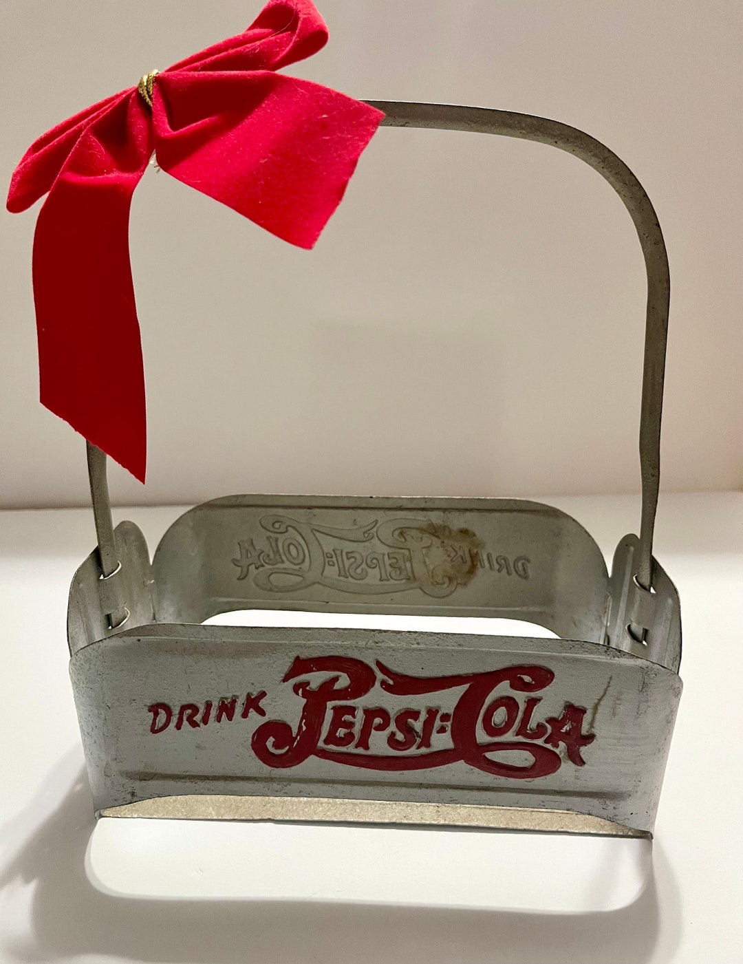 Vintage Pepsi Cola Double Dot Six Pack Glass Bottle Metal - Etsy