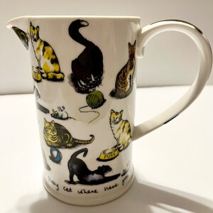 Paul Cardew Design Porcelain Kit-tea Pitcher, Cats Pussy Cat Kitty ...
