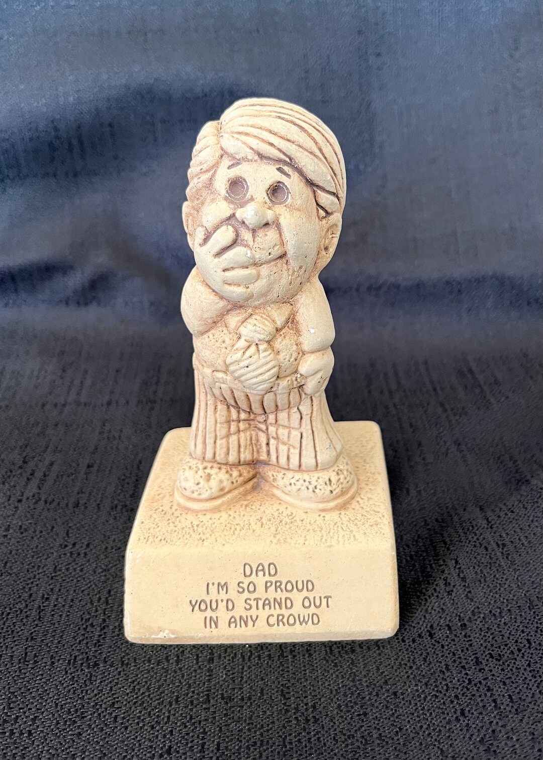 Vintage 1972 Dad I’m so Proud Statue Figurine by Paula, Retro Pop Dad ...