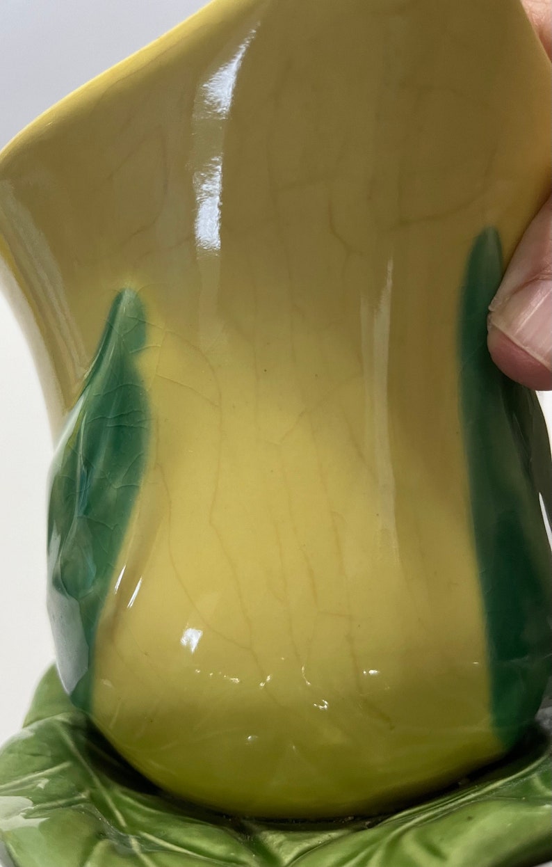 Vintage Morton Double Lily With Frog Planter, 1950s Morton Pottery ...