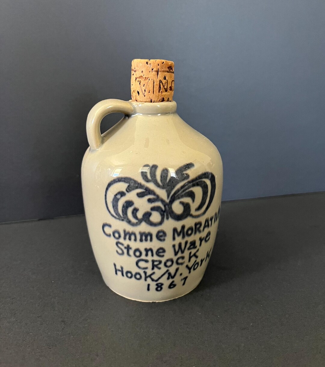 Commemorative Stoneware Crock Hook New York 1867, Stoneware Little Jug ...