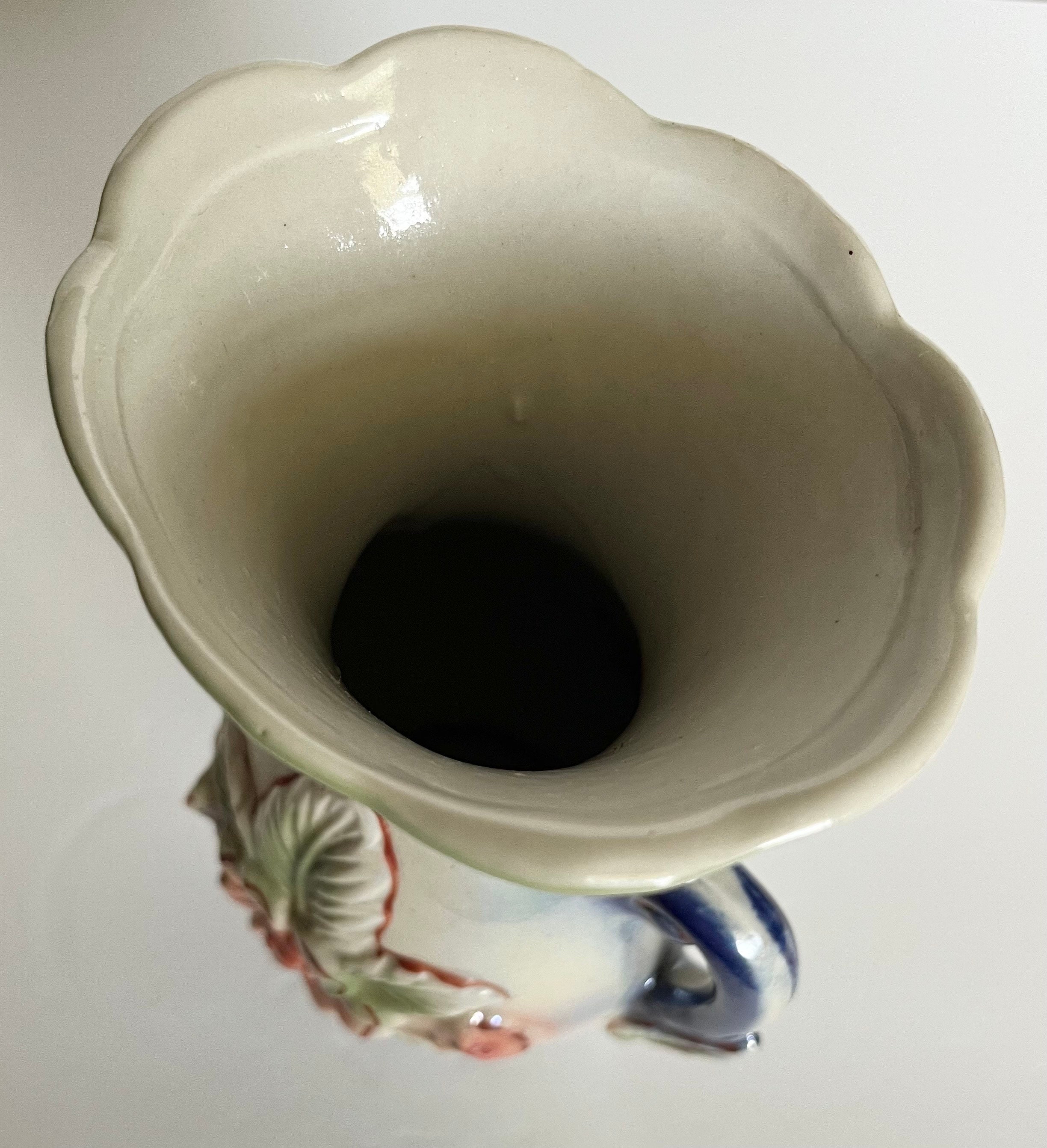 Vintage Lusterware Vase Made in Brazil, Flower Vase, Floral Container ...