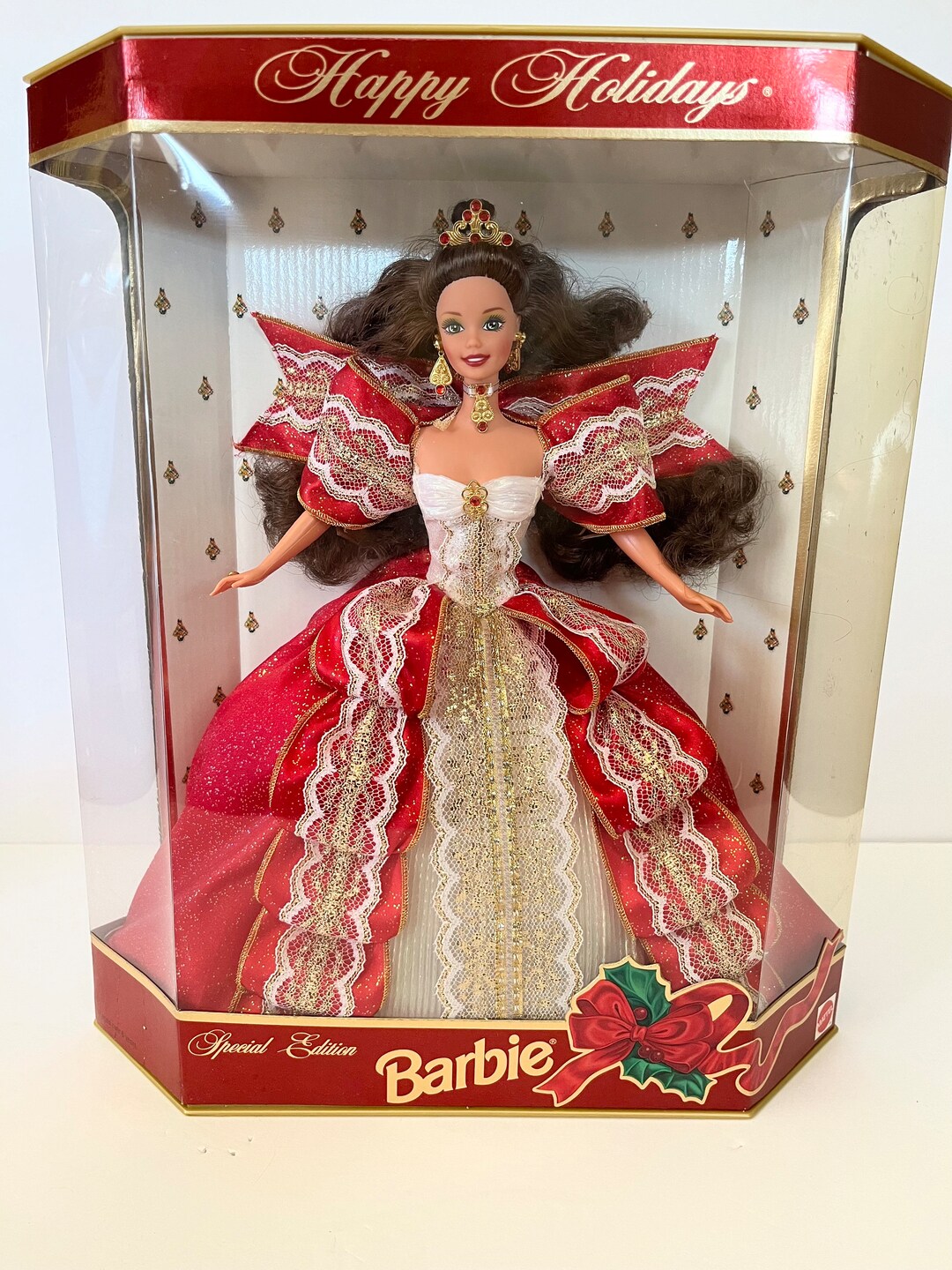 Barbie, Vintage Holiday Barbie, 1997 Happy Holidays Barbie, 10th ...