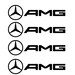 MERCEDES AMG Car Vinyl Decal Transfer Stickers X4 .. Car Styling Tuning ...