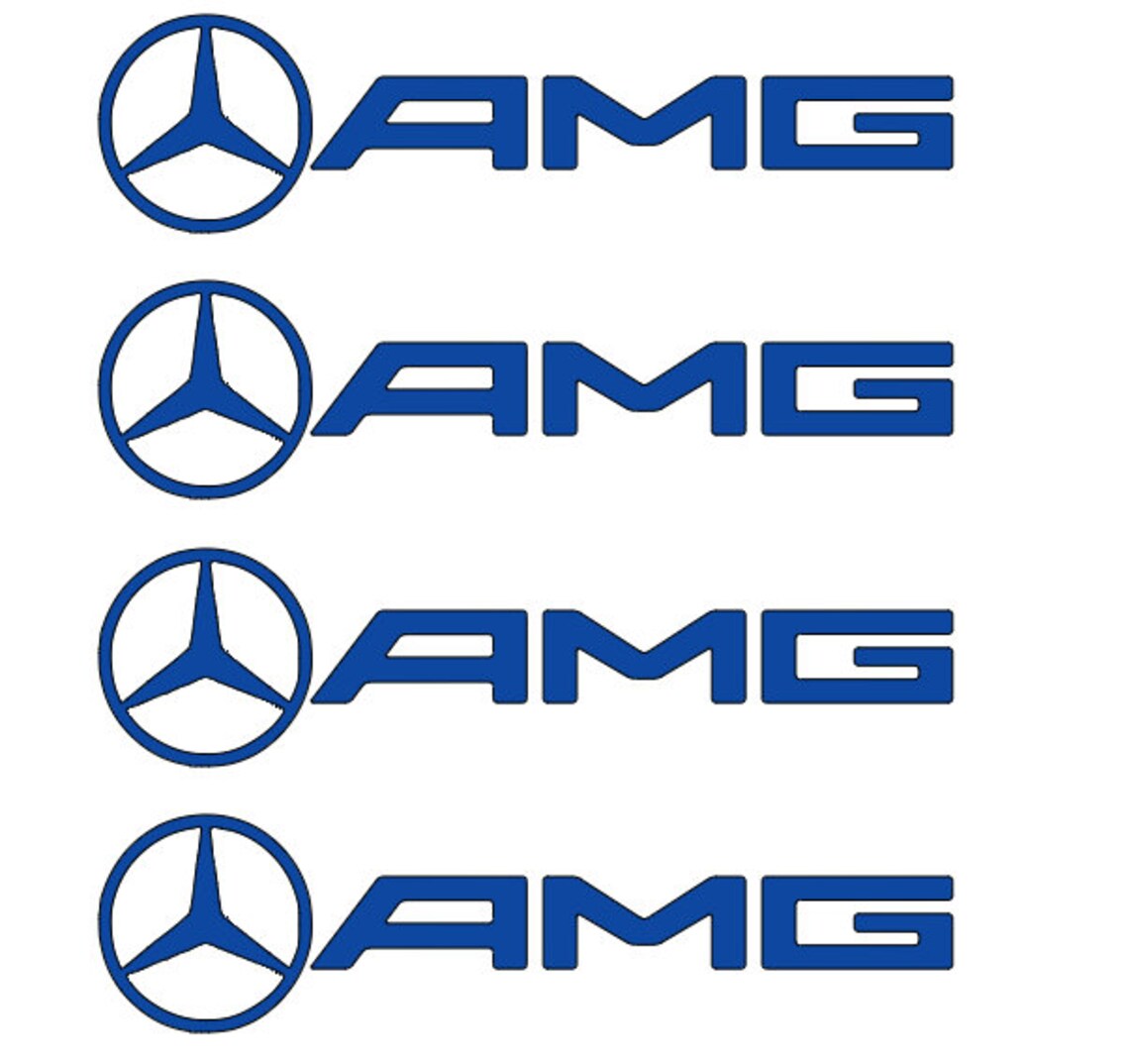 MERCEDES AMG Car Vinyl Decal Transfer Stickers X4 .. Car Styling Tuning ...