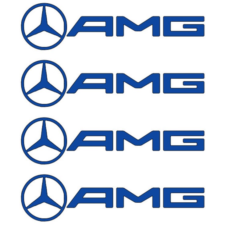 MERCEDES AMG Car Vinyl Decal Transfer Stickers X4 .. Car Styling Tuning ...