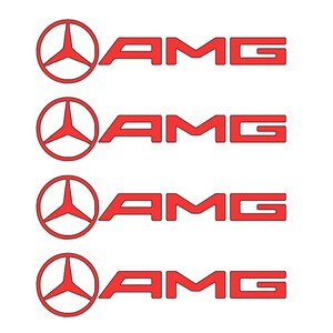MERCEDES AMG Car Vinyl Decal Transfer Stickers X4 .. Car Styling Tuning ...