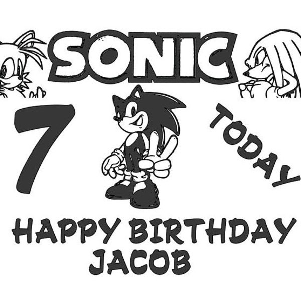 Sonic Name Decal - Etsy