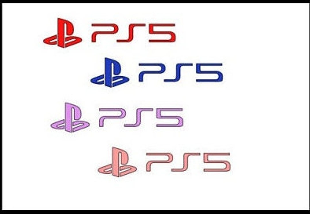 PS5 PLAYSTATION LOGO SIGN 10x5cm X4 Decals Vinyl Transfers for Console ...