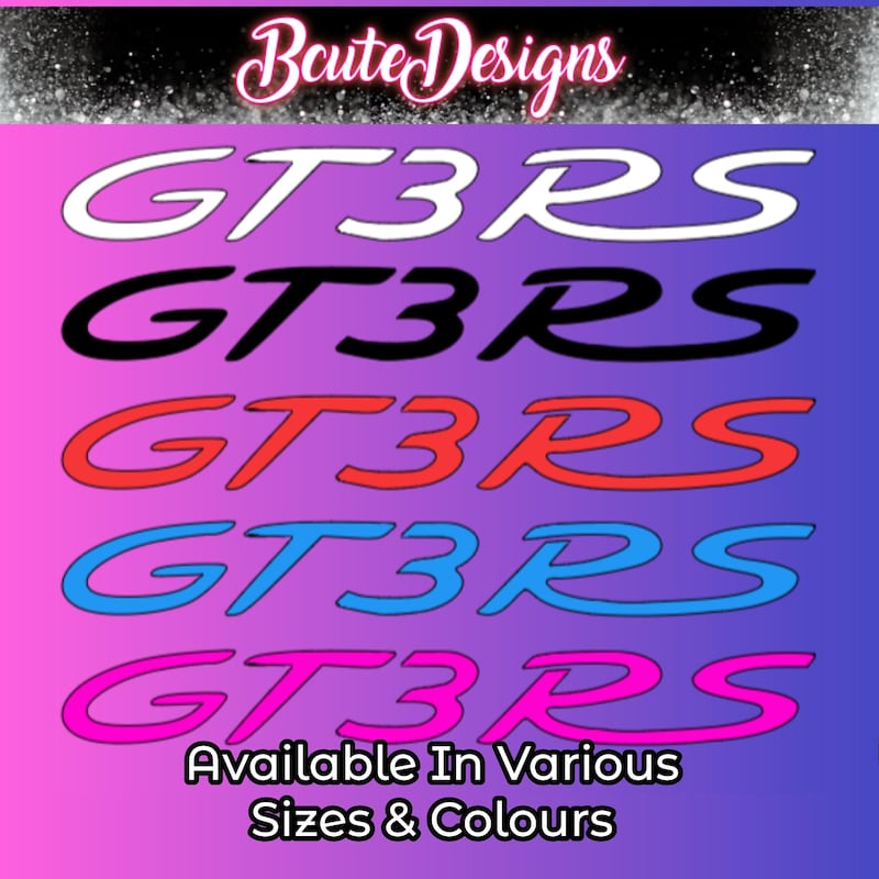 911 Gt3 Decals - Etsy