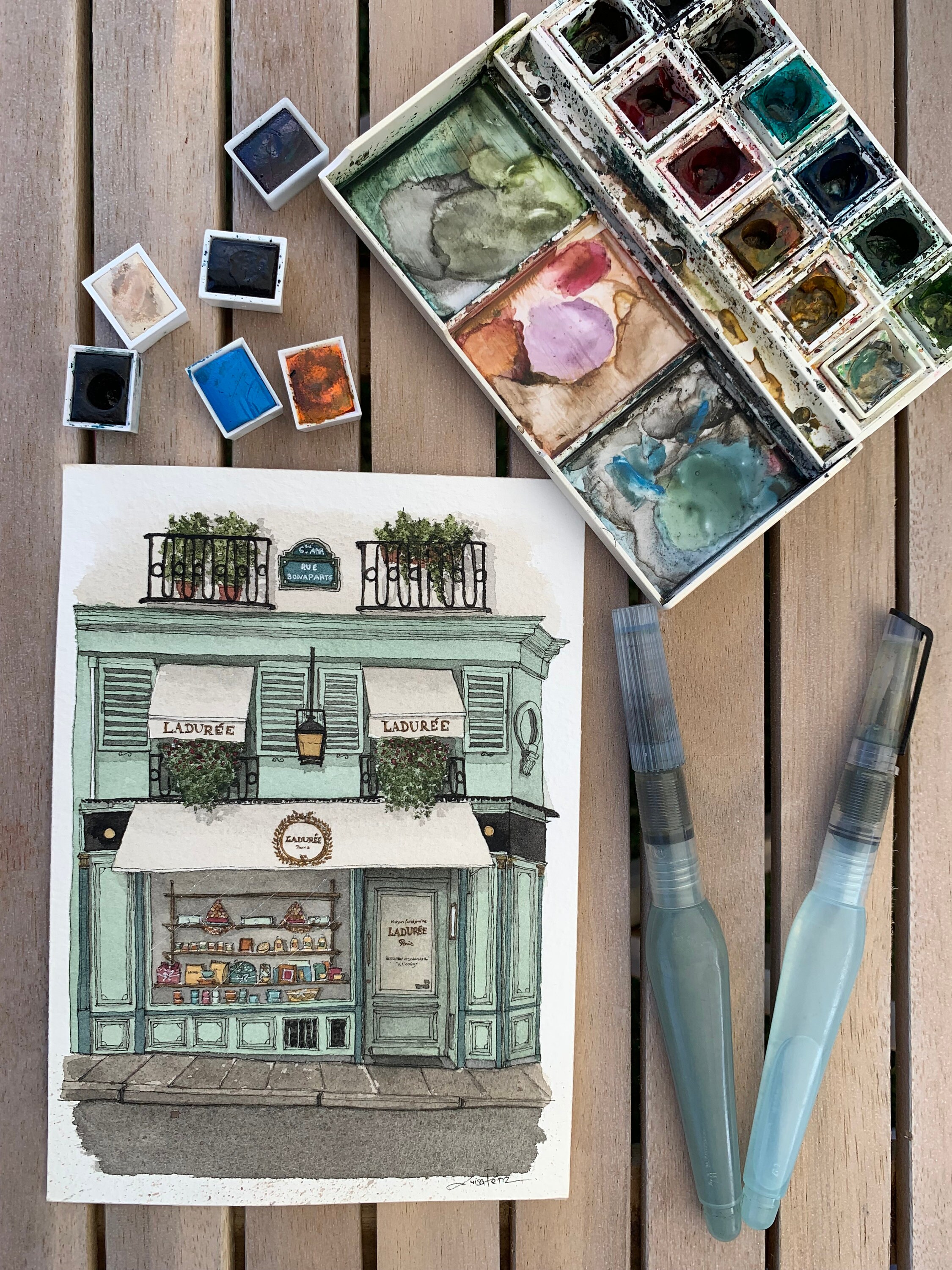 Ladurée, Paris Digital Print - Etsy