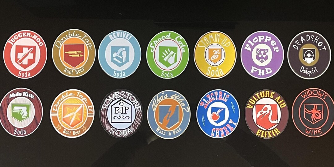 COD Zombies Perk O' Cola Labels front Only - Etsy