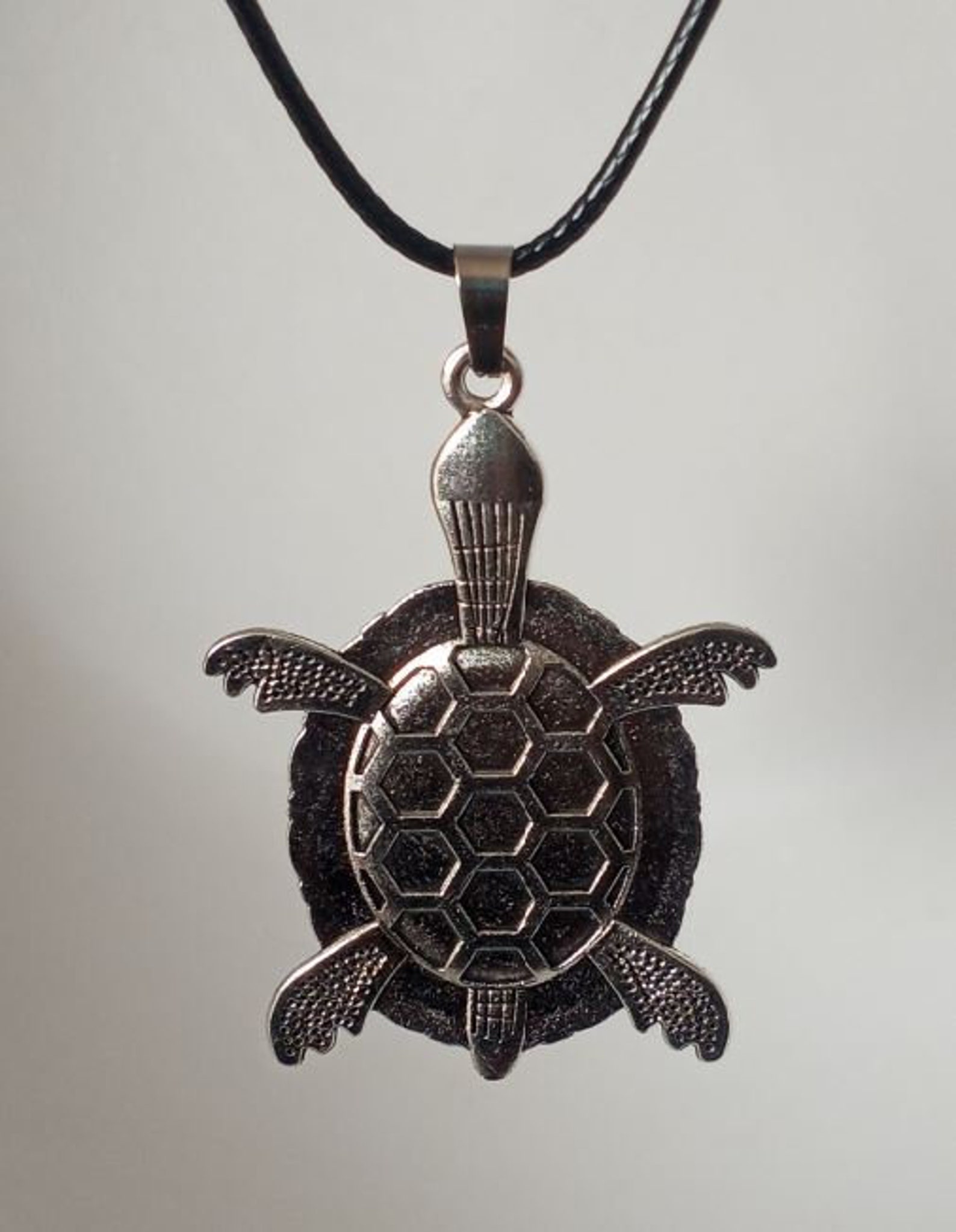 Cabochon Turtle Pendant Necklace - Espresso Gold White #106 - Etsy