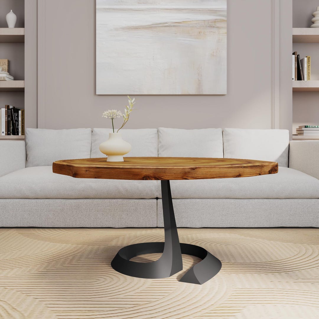 Handmade Metal Coffee Table Base, Python Style, Modern Rustic Furniture ...
